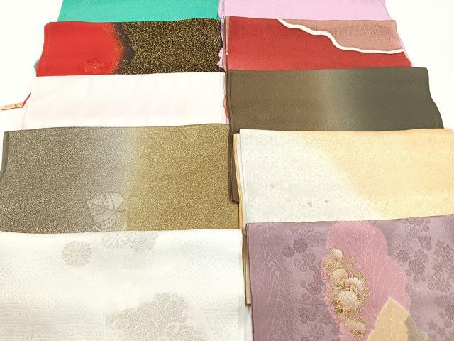 平和屋着物★和装小物　上質な帯揚げ　10枚セット　逸品　CAAM3049xi