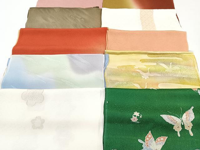 平和屋着物★和装小物　上質な帯揚げ　10枚セット　逸品　CAAM3052xi