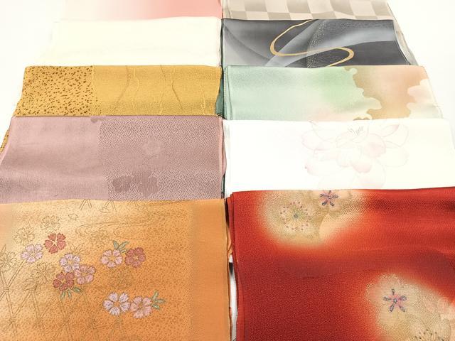 平和屋着物★和装小物　上質な帯揚げ　10枚セット　逸品　CAAM3056xi