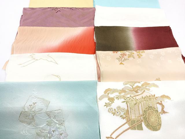 平和屋着物★和装小物　上質な帯揚げ　10枚セット　逸品　CAAM3060xi