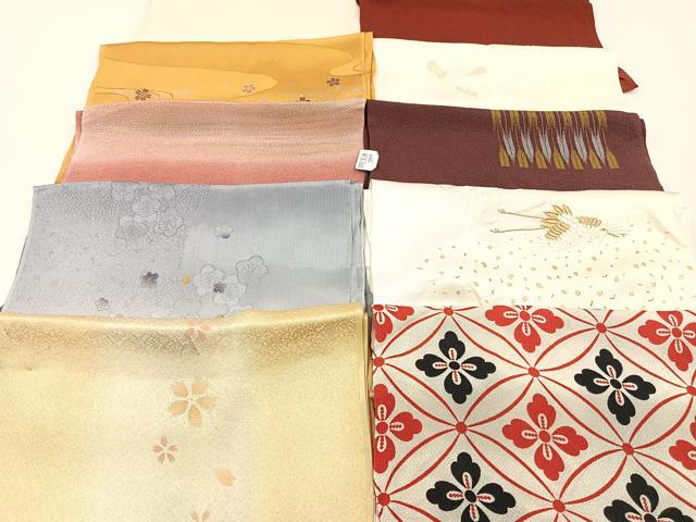 平和屋着物★和装小物　上質な帯揚げ　10枚セット　逸品　CAAM3063xi