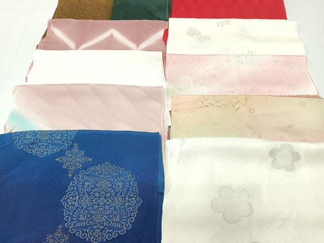 平和屋着物★和装小物　上質な帯揚げ　10枚セット　逸品　CAAM3081xi