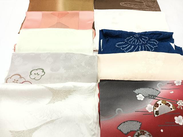 平和屋着物★和装小物　上質な帯揚げ　10枚セット　逸品　CAAM3083xi