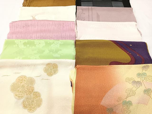 平和屋着物★和装小物　上質な帯揚げ　10枚セット　逸品　CAAM3084xi