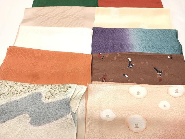 平和屋着物★和装小物　上質な帯揚げ　10枚セット　逸品　CAAM3087xi