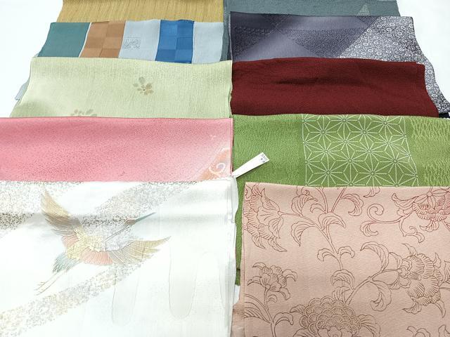 平和屋着物★和装小物　上質な帯揚げ　10枚セット　逸品　CAAM3093xi