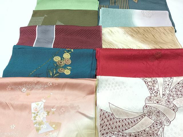 平和屋着物★和装小物　上質な帯揚げ　10枚セット　逸品　CAAM3094xi