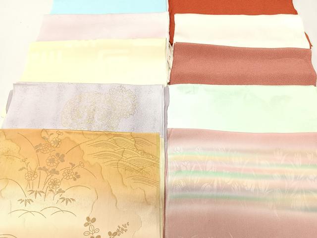 平和屋着物★和装小物　上質な帯揚げ　10枚セット　逸品　CAAM3109xi