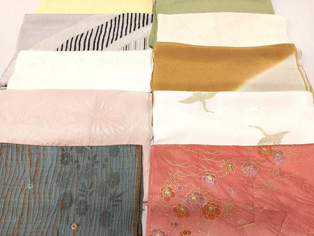 平和屋着物★和装小物　上質な帯揚げ　10枚セット　逸品　CAAM3115xi