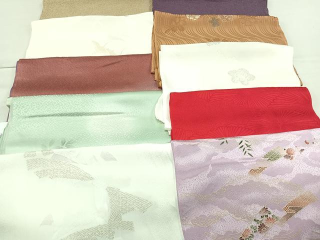 平和屋着物★和装小物　上質な帯揚げ　10枚セット　逸品　CAAM3119xi