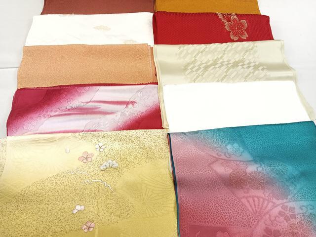 平和屋着物★和装小物　上質な帯揚げ　10枚セット　逸品　CAAM3120xi