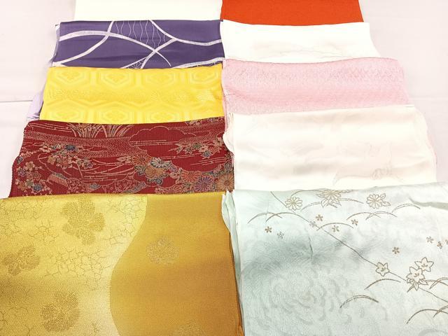 平和屋着物★和装小物　上質な帯揚げ　10枚セット　逸品　CAAM3121xi