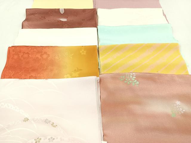 平和屋着物★和装小物　上質な帯揚げ　10枚セット　逸品　CAAM3132xi