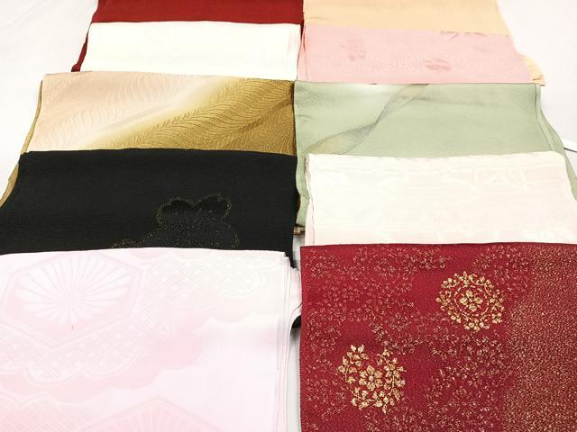 平和屋着物★和装小物　上質な帯揚げ　10枚セット　逸品　CAAM3133xi