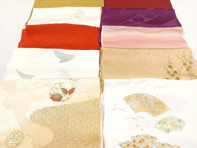 平和屋着物★和装小物　上質な帯揚げ　10枚セット　逸品　CAAM3138xi