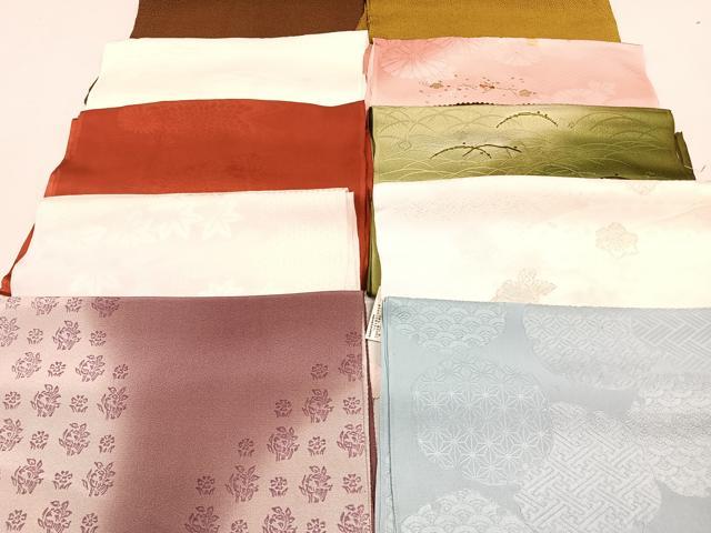 平和屋着物★和装小物　上質な帯揚げ　10枚セット　逸品　CAAM3141xi