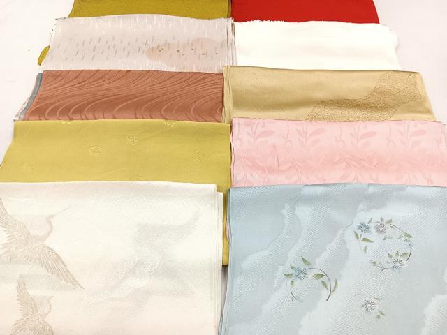 平和屋着物★和装小物　上質な帯揚げ　10枚セット　逸品　CAAM3142xi