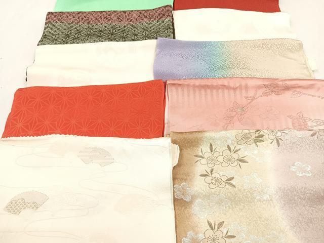 平和屋着物☆和装小物 上質な帯揚げ 10枚セット 逸品 CAAL2664ua