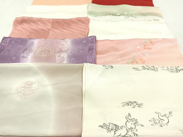 平和屋着物★和装小物　上質な帯揚げ　10枚セット　逸品　CAAM3149xi