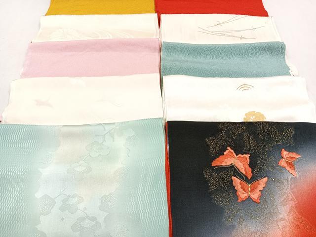 平和屋着物★和装小物　上質な帯揚げ　10枚セット　逸品　CAAM3162xi