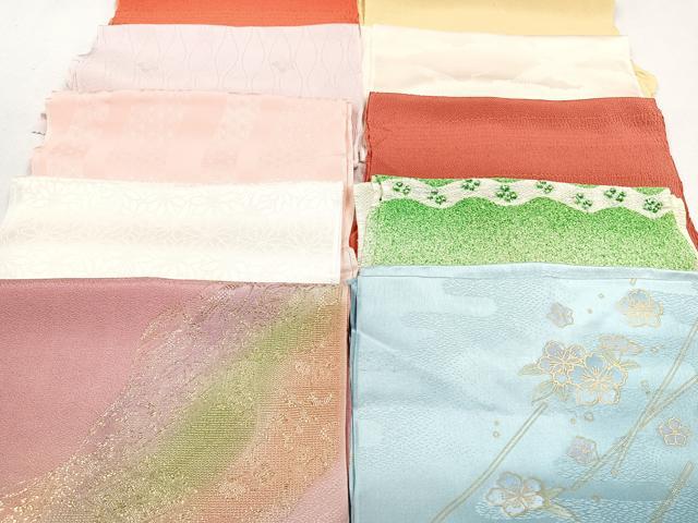 平和屋着物★和装小物　上質な帯揚げ　10枚セット　逸品　CAAM3171xi