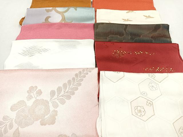 平和屋着物★和装小物　上質な帯揚げ　10枚セット　逸品　CAAM3177xi