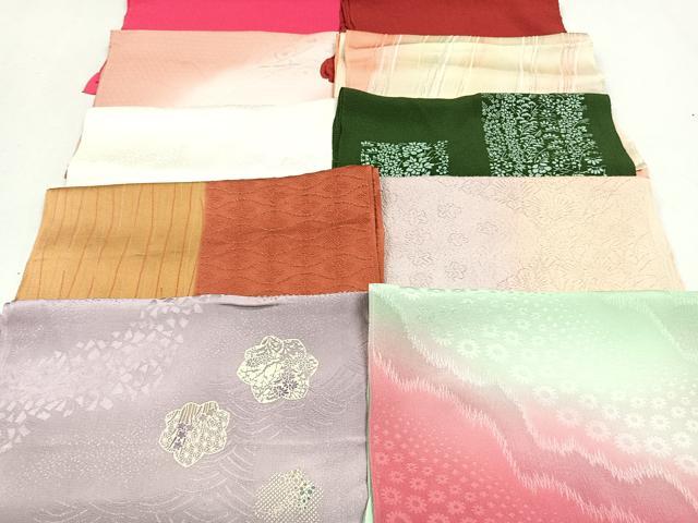 平和屋着物★和装小物　上質な帯揚げ　10枚セット　逸品　CAAM3181xi