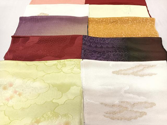 平和屋着物★和装小物　上質な帯揚げ　10枚セット　逸品　CAAM3194xi