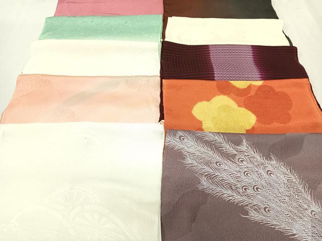 平和屋着物★和装小物　上質な帯揚げ　10枚セット　逸品　CAAM3195xi