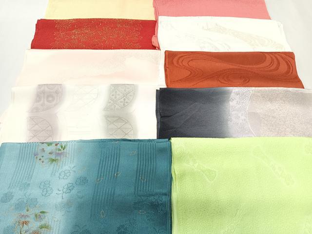 平和屋着物★和装小物　上質な帯揚げ　10枚セット　逸品　CAAM3196xi
