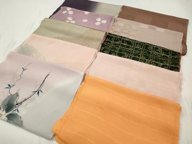 平和屋着物★和装小物　上質な帯揚げ　10枚セット　逸品　CAAM5231qe