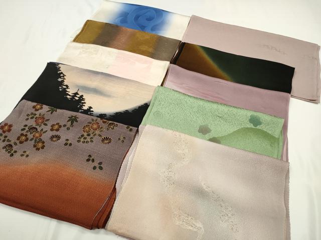 平和屋着物★和装小物　上質な帯揚げ　10枚セット　逸品　CAAM5235qe