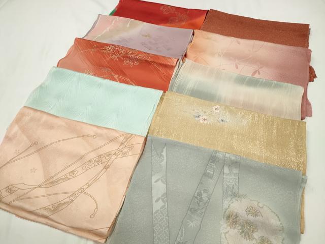 平和屋着物★和装小物　上質な帯揚げ　10枚セット　逸品　CAAM5238qe