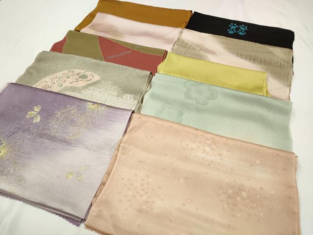 平和屋着物★和装小物　上質な帯揚げ　10枚セット　逸品　CAAM5239qe