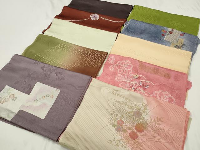 平和屋着物★和装小物　上質な帯揚げ　10枚セット　逸品　CAAM5241qe