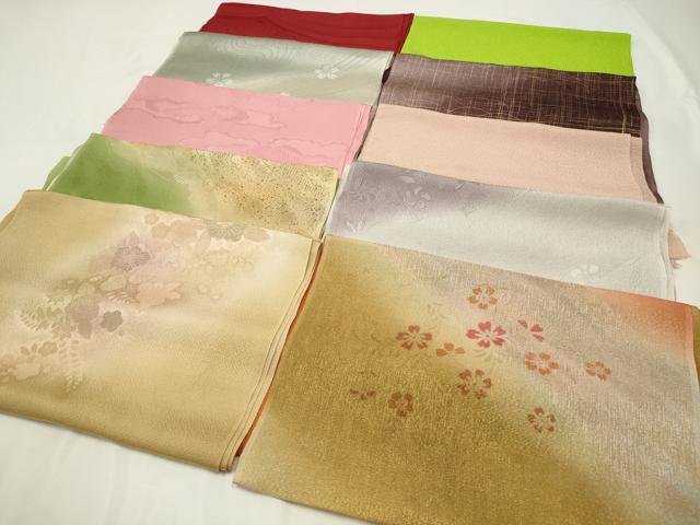 平和屋着物★和装小物　上質な帯揚げ　10枚セット　逸品　CAAM5265qe