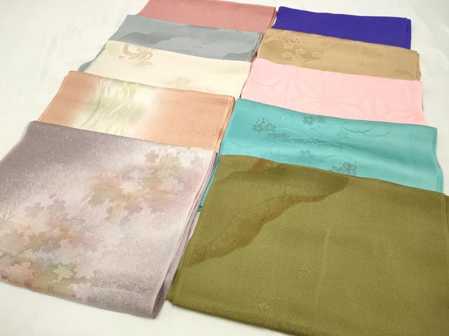 平和屋着物★和装小物　上質な帯揚げ　10枚セット　逸品　CAAM5266qe