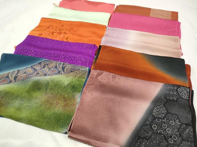 平和屋着物★和装小物　上質な帯揚げ　10枚セット　逸品　CAAM5276qe
