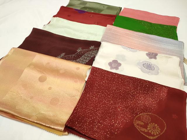 平和屋着物★和装小物　上質な帯揚げ　10枚セット　逸品　CAAM5277qe
