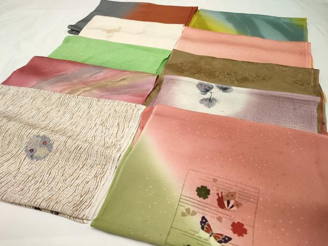 平和屋着物★和装小物　上質な帯揚げ　10枚セット　逸品　CAAM5285qe