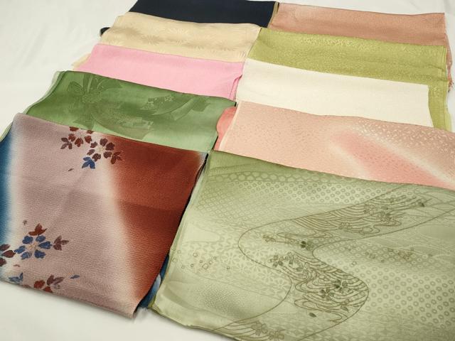 平和屋着物★和装小物　上質な帯揚げ　10枚セット　逸品　CAAM5295qe