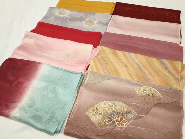 平和屋着物★和装小物　上質な帯揚げ　10枚セット　逸品　CAAM5306qe