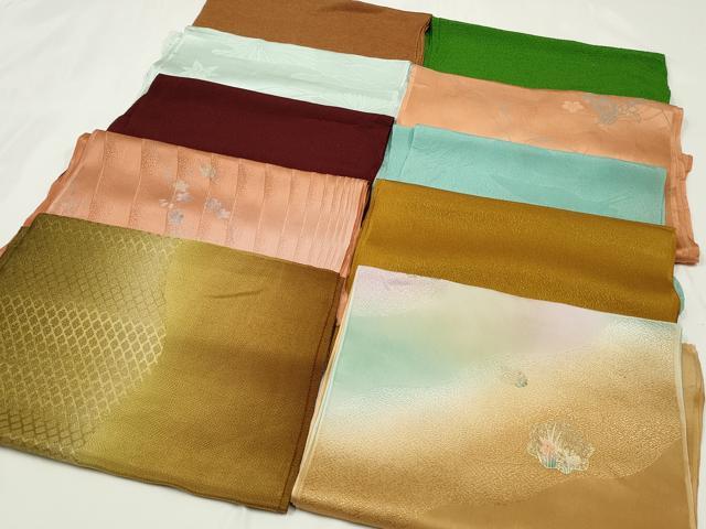 平和屋着物★和装小物　上質な帯揚げ　10枚セット　逸品　CAAM5317qe