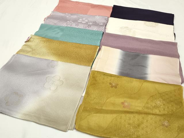 平和屋着物★和装小物　上質な帯揚げ　10枚セット　逸品　CAAM5325qe