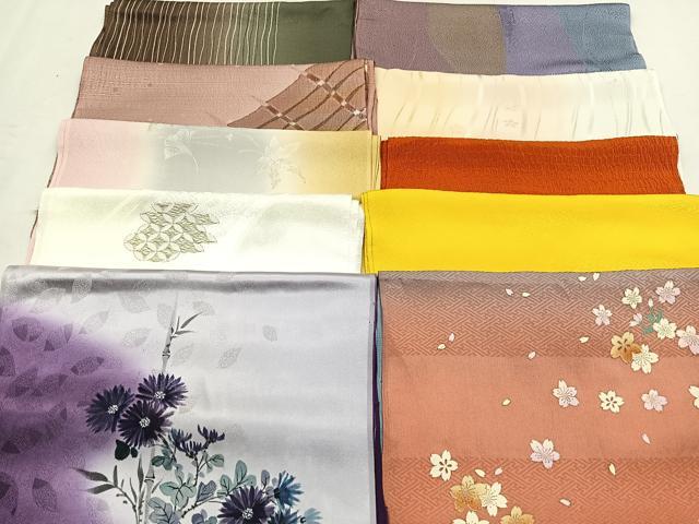 平和屋着物★和装小物　上質な帯揚げ　10枚セット　逸品　CAAM9616xe