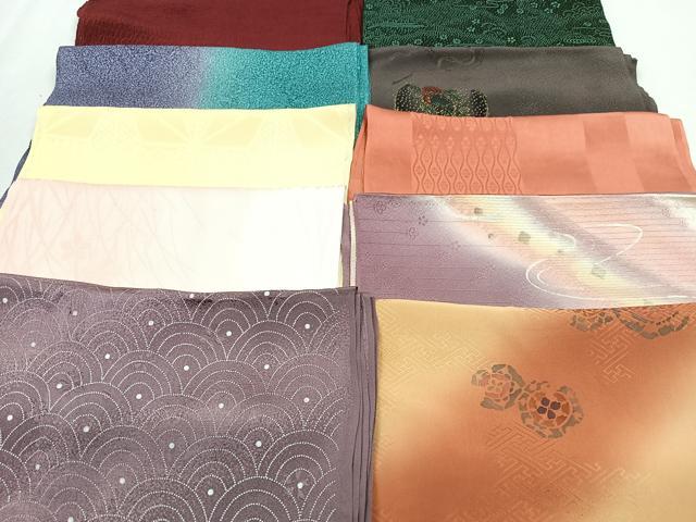 平和屋着物★和装小物　上質な帯揚げ　10枚セット　逸品　CAAM9618xe