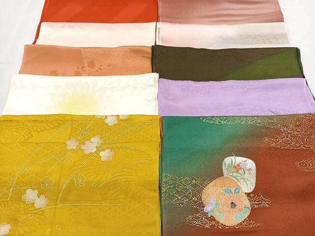 平和屋着物★和装小物　上質な帯揚げ　10枚セット　逸品　CAAM9623xe