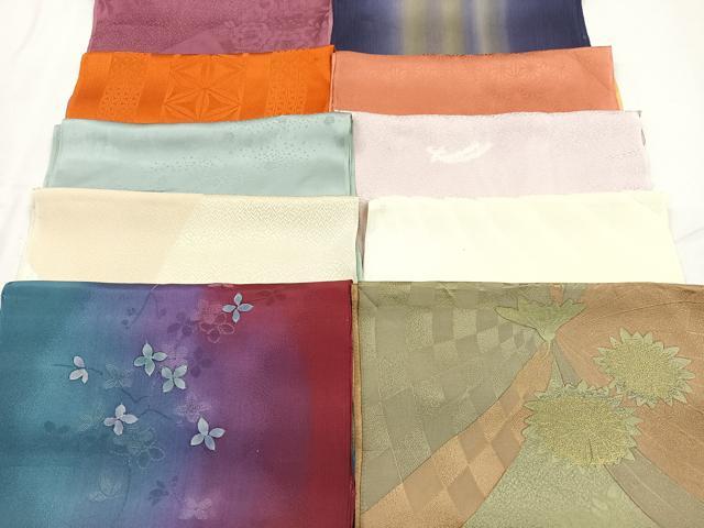 平和屋着物☆和装小物 上質な帯揚げ10枚セット 逸品 CAAO3450ua