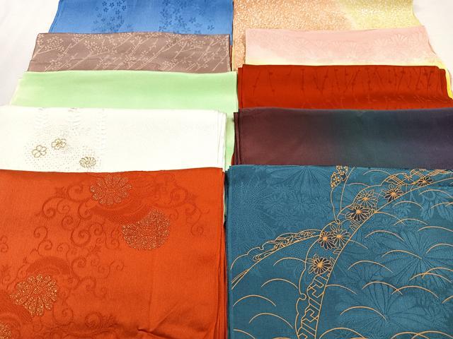 平和屋着物★和装小物　上質な帯揚げ　10枚セット　逸品　CAAM9629xe