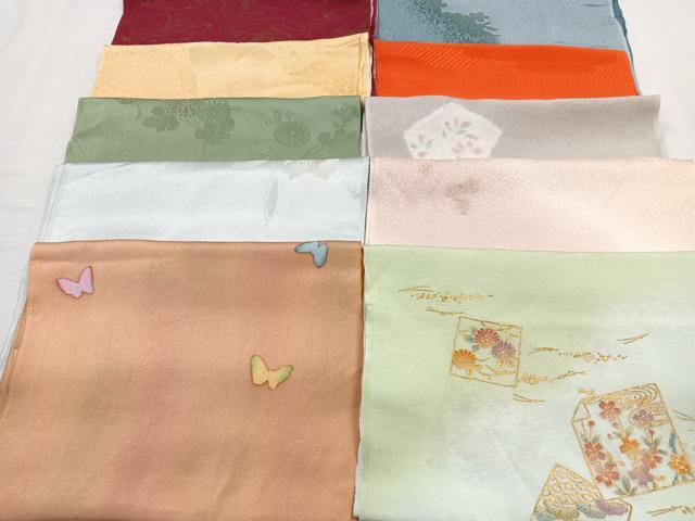平和屋着物★和装小物　上質な帯揚げ　10枚セット　逸品　CAAM9632xe